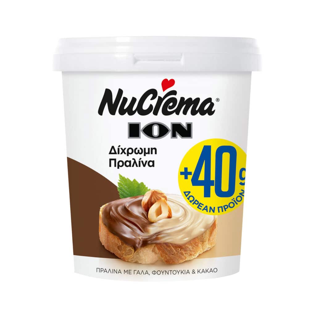 Ion Nucrema / ΙΟΝ Δίχρωμη Πραλίνα Φουντουκιού 380g | Greek Market