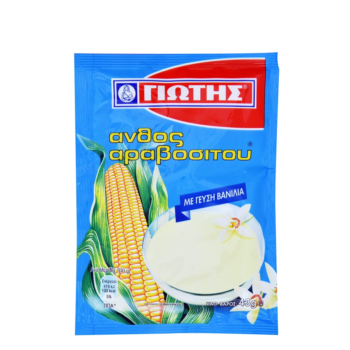 Jotis Pudding Vanilla / Κρέμα 'Ανθος Αραβοσίτου Βανίλια 43g